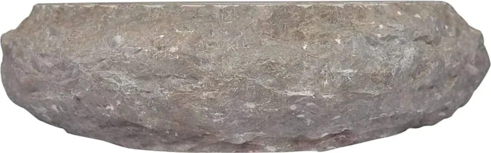 Umyvadlo šedé Ø 40 x12 cm mramor 149158