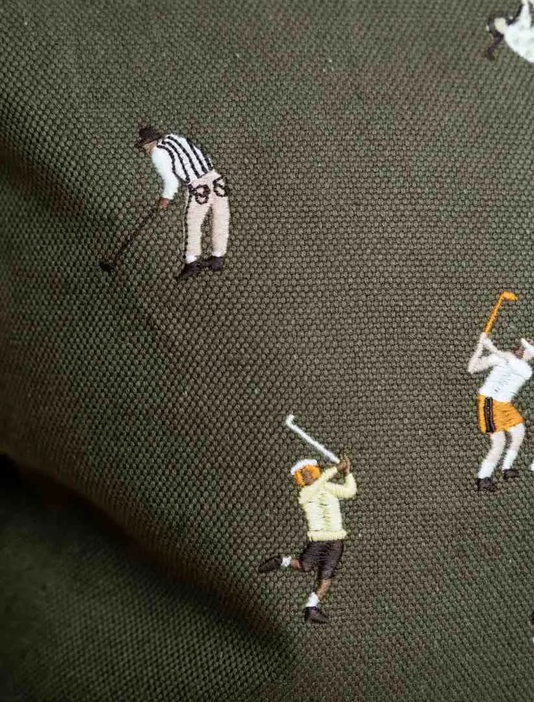 Vyšívaný povlak na polštář Golfers 50x50 cm Fine Little Day