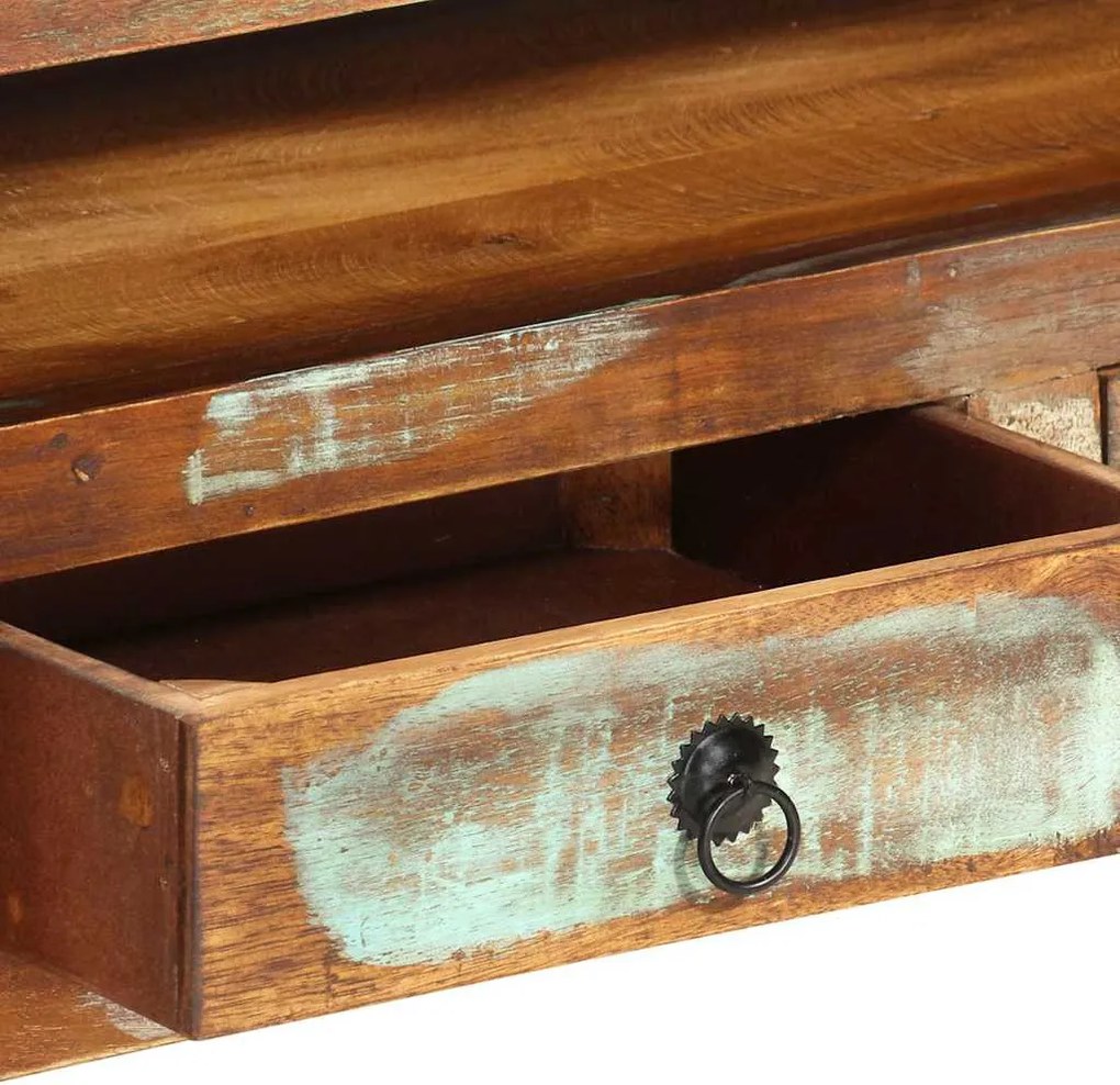 TV stolek vícebarevný 110x30x40 cm masivní recyklované dřevo 337063