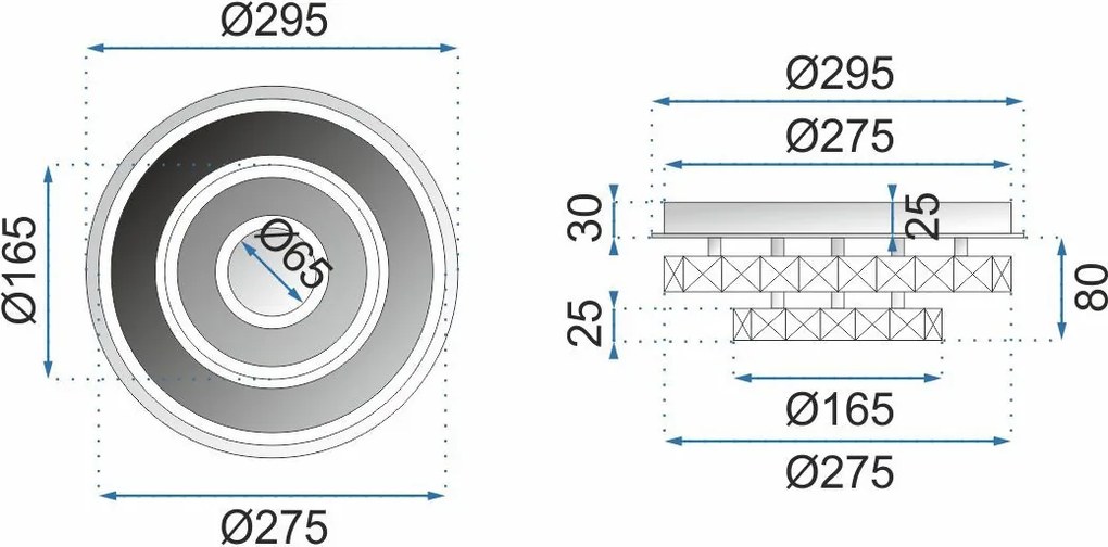 Toolight Toolight, LED křišťálové závěsné stropní svítidlo 20W, neutrální barva, APP412-C, chromová, OSW-65010