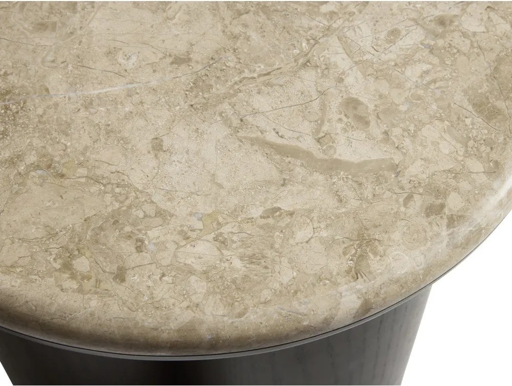 Kulatý odkládací stolek s mramorovou deskou ø 45 cm Piazze – Unique Furniture