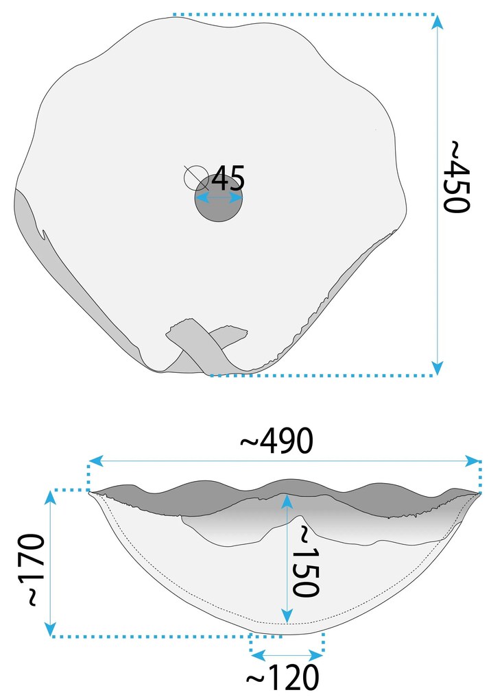 Keramické umyvadlo na desku REA HM-22 Handmade ART béžové
