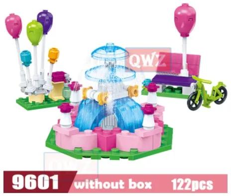 Mini stavebnice pro dívky, různé druhy Varianta: fontánka a balonky 122 ks