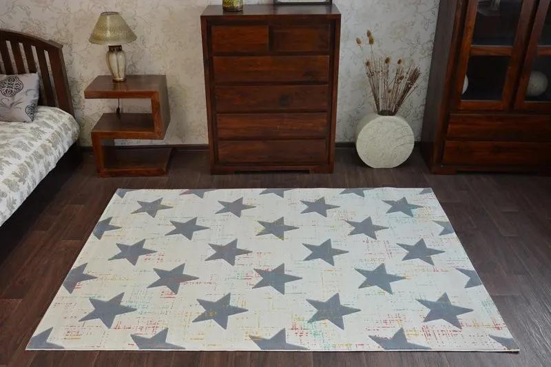 Kusový koberec SCANDI 18209/063 - hvězda