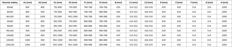 Mexen Lunar, L pětiúhelníkový sprchový kout naklápěcí doleva 100 x 90 cm, 8mm čiré sklo, bílý profil, 831L-100L-090P-20-00-L