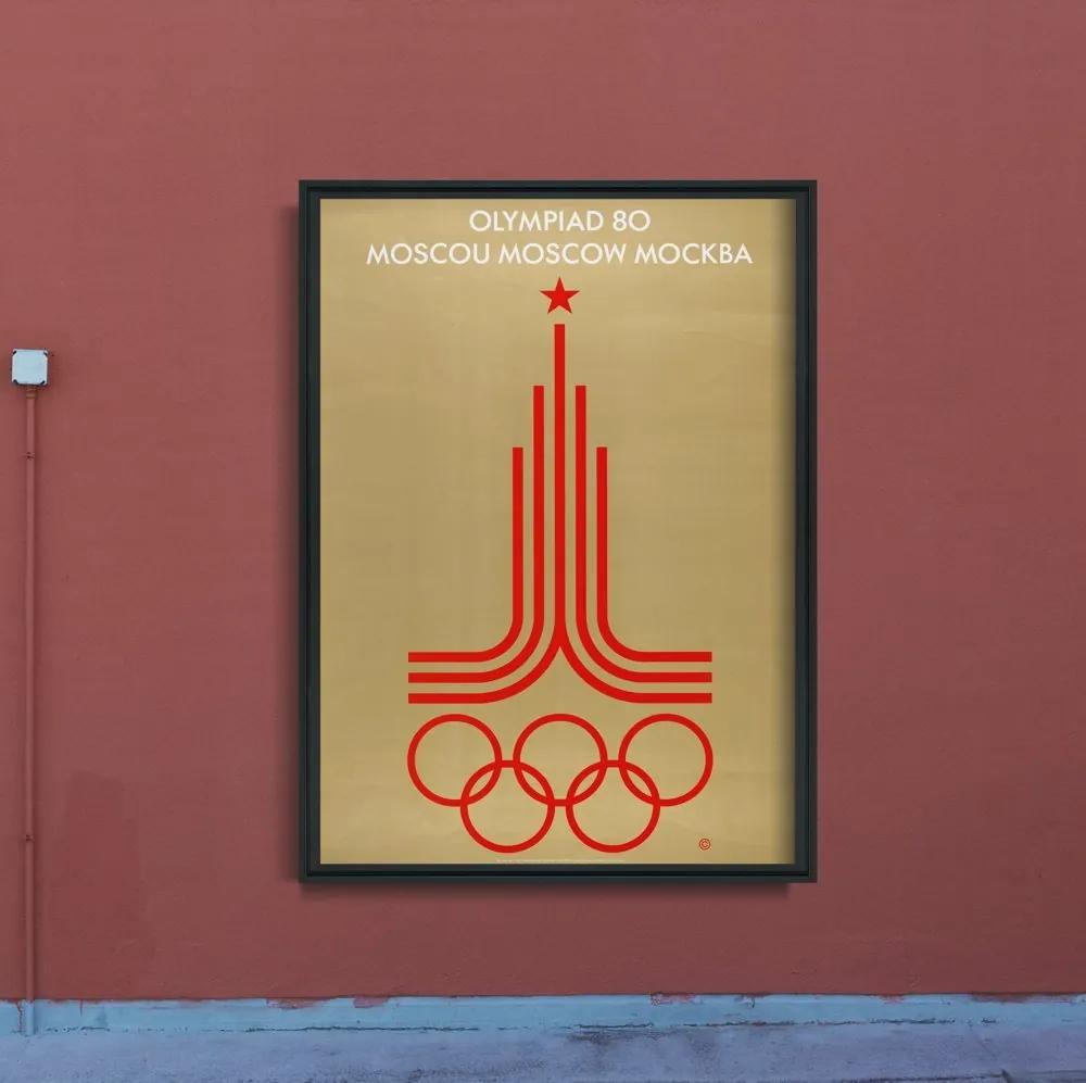 Retro plakát Plakát pro Moskva Olympijské hry