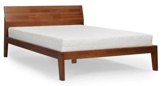 Dvoulůžková postel z masivního borovicového dřeva SKANDICA Agava Dark, 160 x 200 cm
