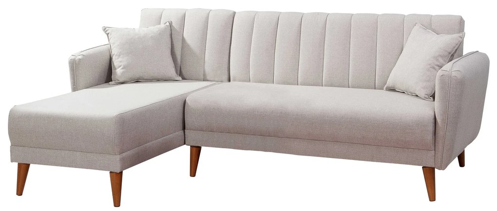 Atelier del sofa Rozkladatelná rohová pohovka AQUA krémová levý roh 867UNQ1401