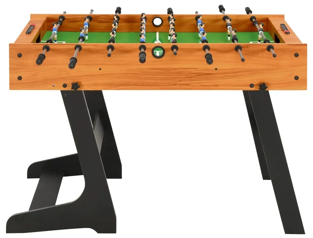 Skládací stolní fotbal 121 x 61 x 80 cm světle hnědý - Default Title