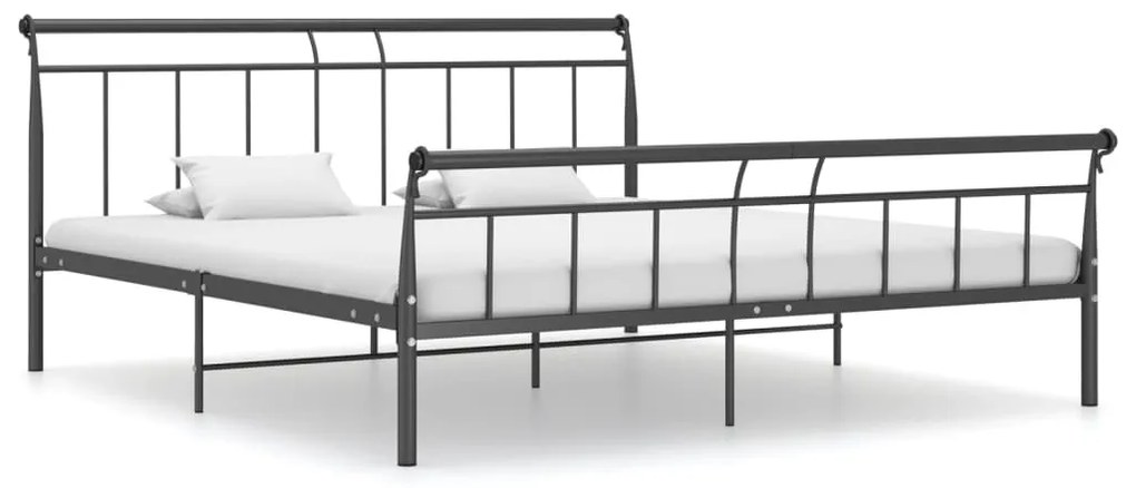 Rám postele černý kovový 200 x 200 cm,  325048