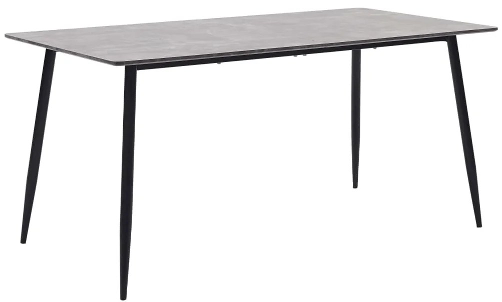 281572 vidaXL Jídelní stůl šedý 160 x 80 x 75 cm MDF