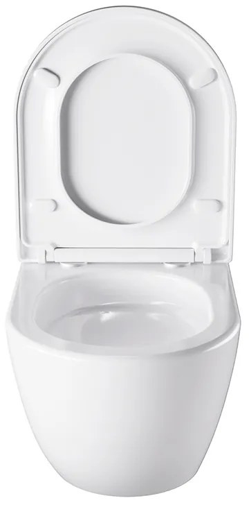 BPS-koupelny Závěsná WC mísa se SoftClose sedátkem HYD-4668, bílá