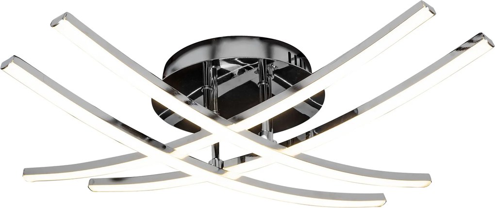 Toolight - Moderní LED stropní svítidlo APP398-C, chromová, OSW-06914