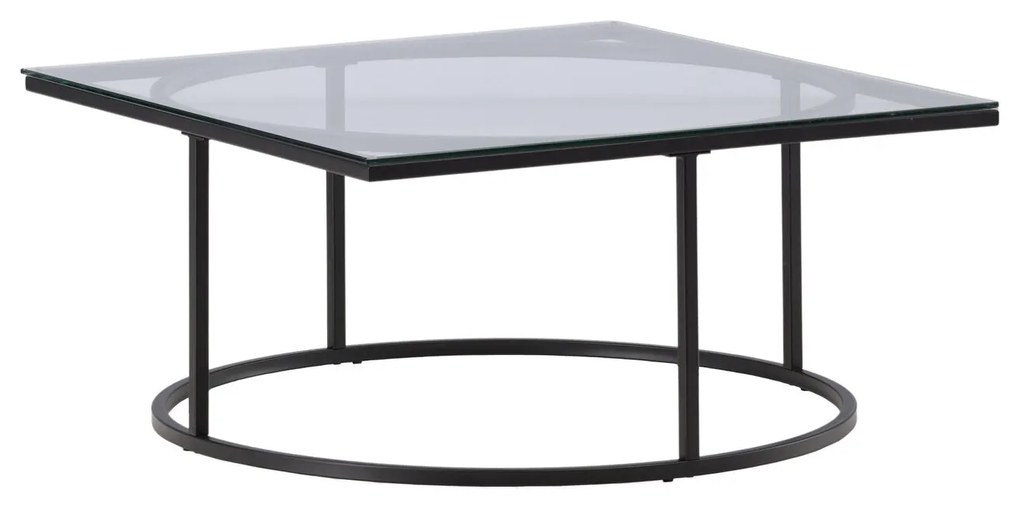 Konferenční stolek Skanör, černý, 90x90