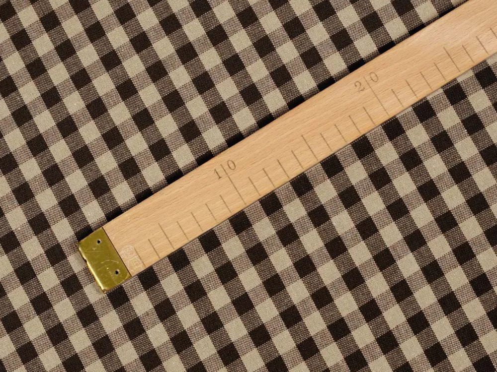 Biante Bavlněný povlak na polštář Olivia OL-019 Hnědo-béžová kostka malá 40 x 60 cm