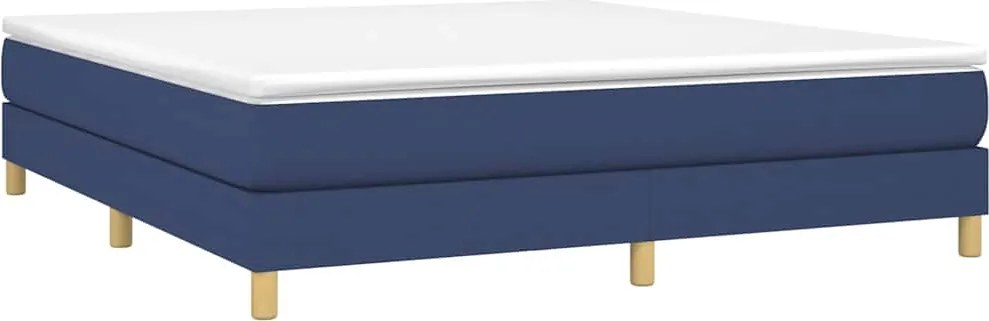 Rám postele s boxspringem modrý 180 x 200 cm textil 3120636