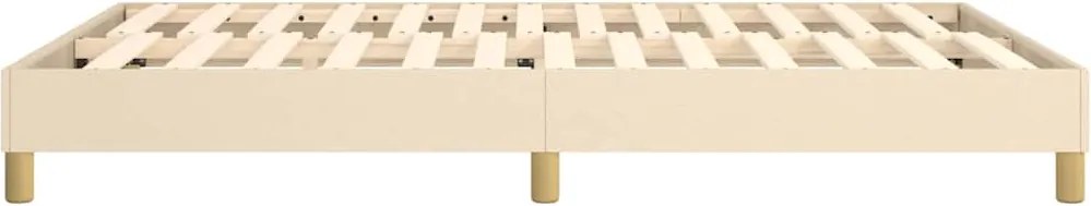 Rám postele s boxspringem krémový 140 x 200 cm textil 3120619