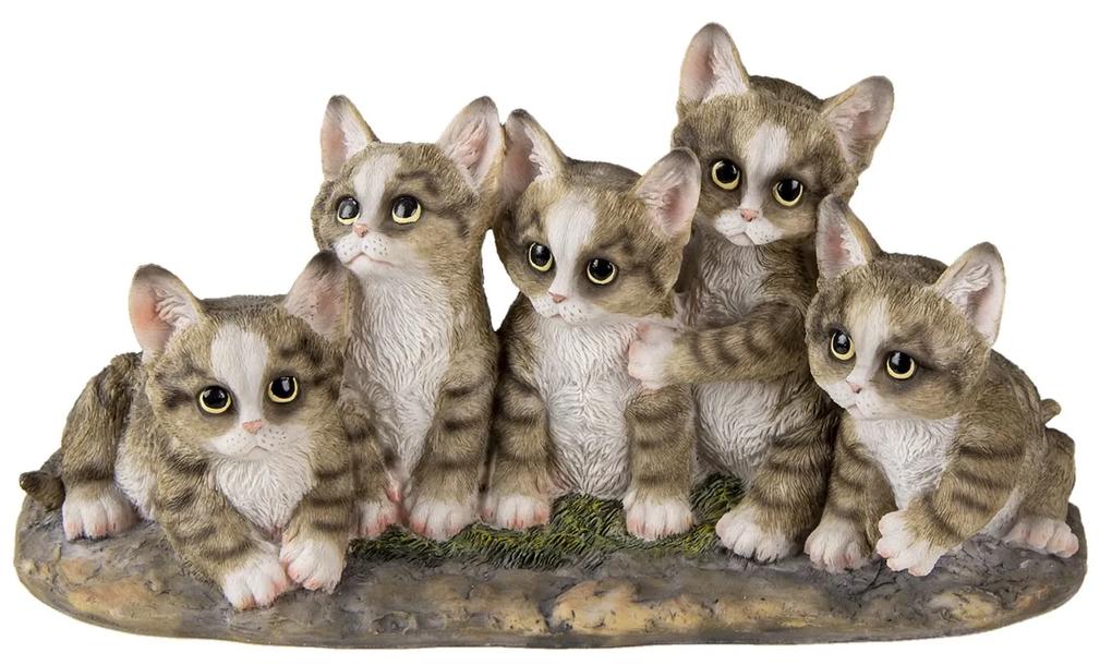 Dekorativní soška malých koťátek - 32*13*16 cm