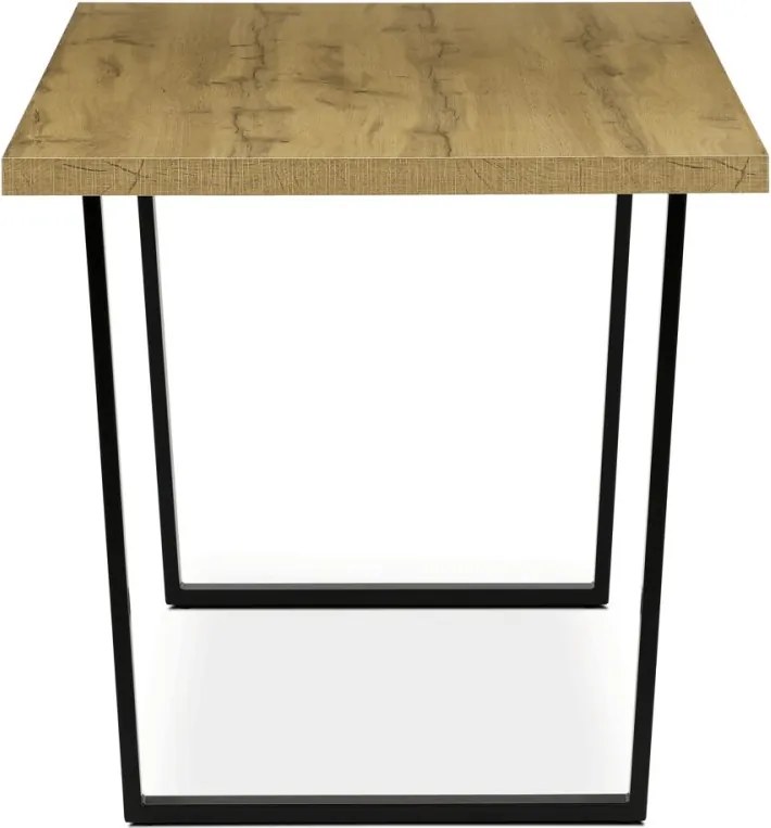 Jídelní stůl HT-R5216 OAK, lamino, dub (160 x 80) cm