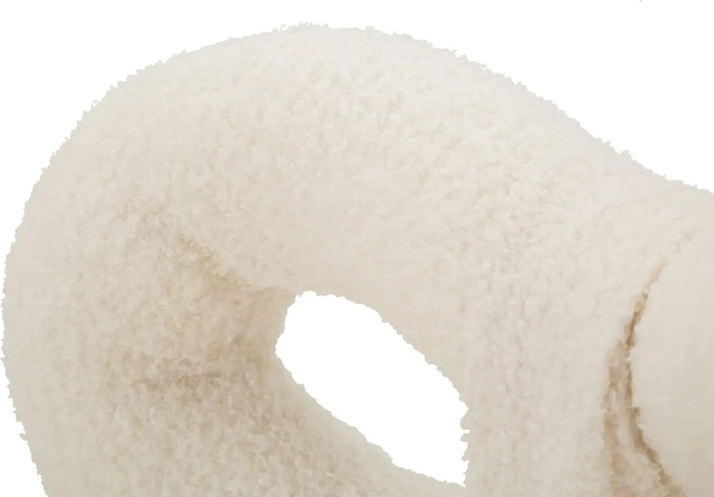 Designová jídelní židle Ilary Mini bouclé bílá