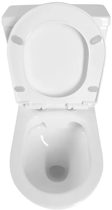 Sapho, JALTA RIMLESS WC kombi mísa s nádržkou včetně splachovací soupravy, spodní/zadní