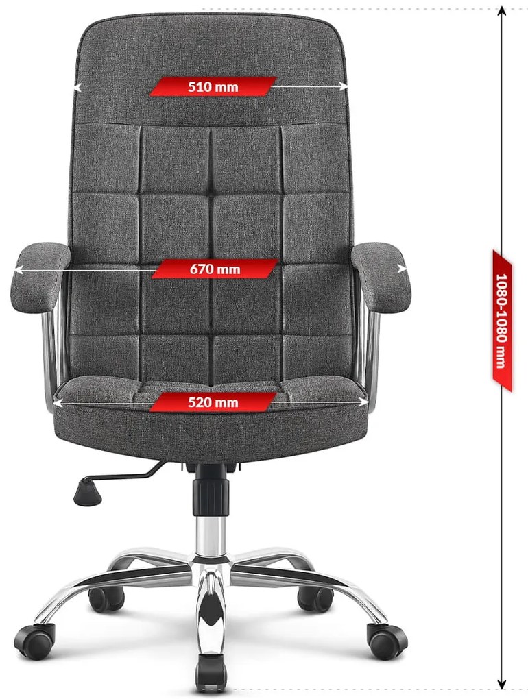 Otočná kancelářská židle HC-1020 GREY