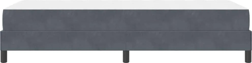 Postel s boxspringem s matrací Tmavě šedá 80 x 220 cm textil 3398768