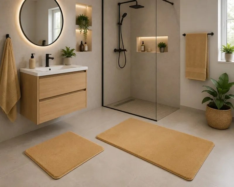 Bellatex BANYGOLD sada - bez výkroje Hnědá 60x100 cm 60x50 cm (SADA)