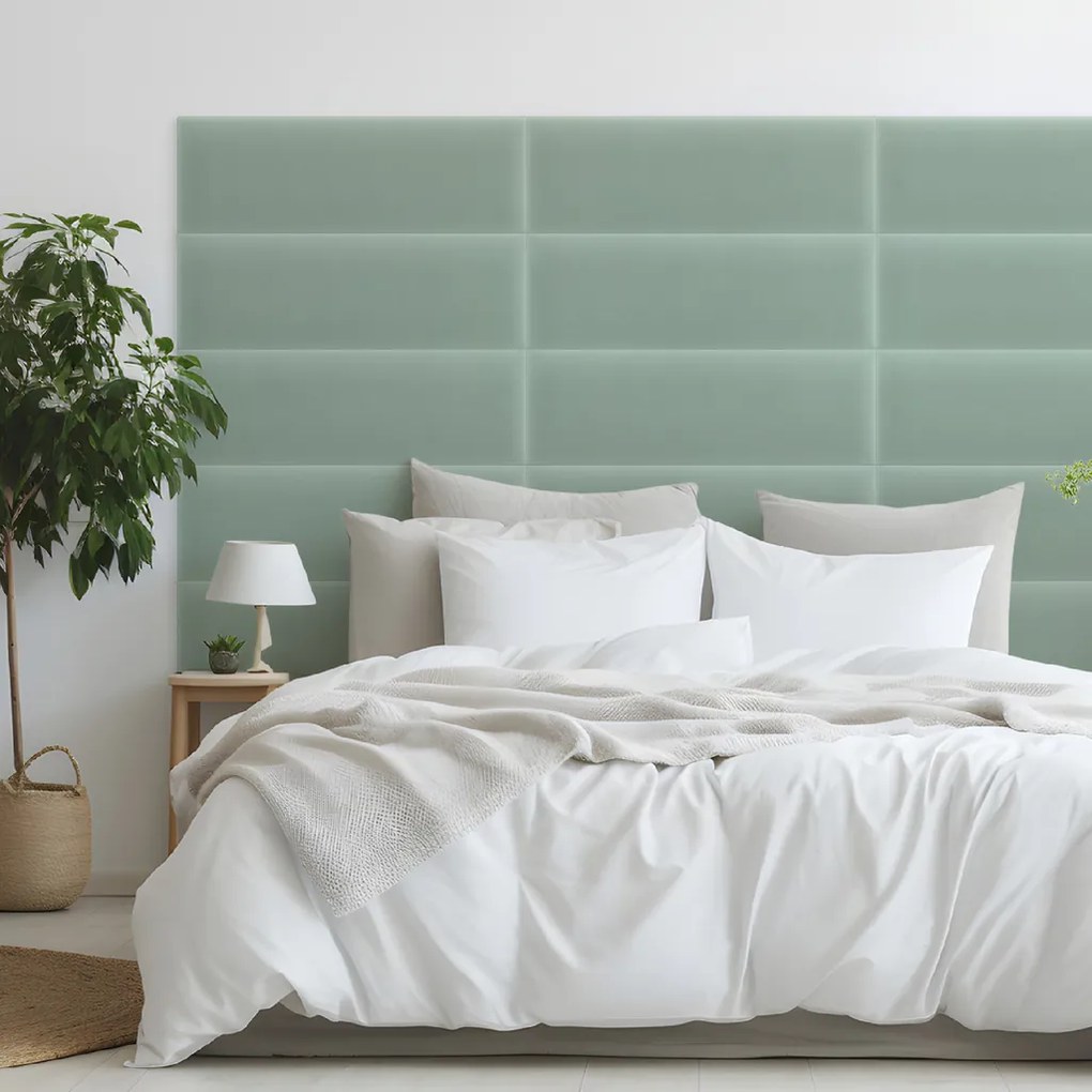 Sametový čalouněný panel - Obdélník - 60x20cm Farba: Máta
