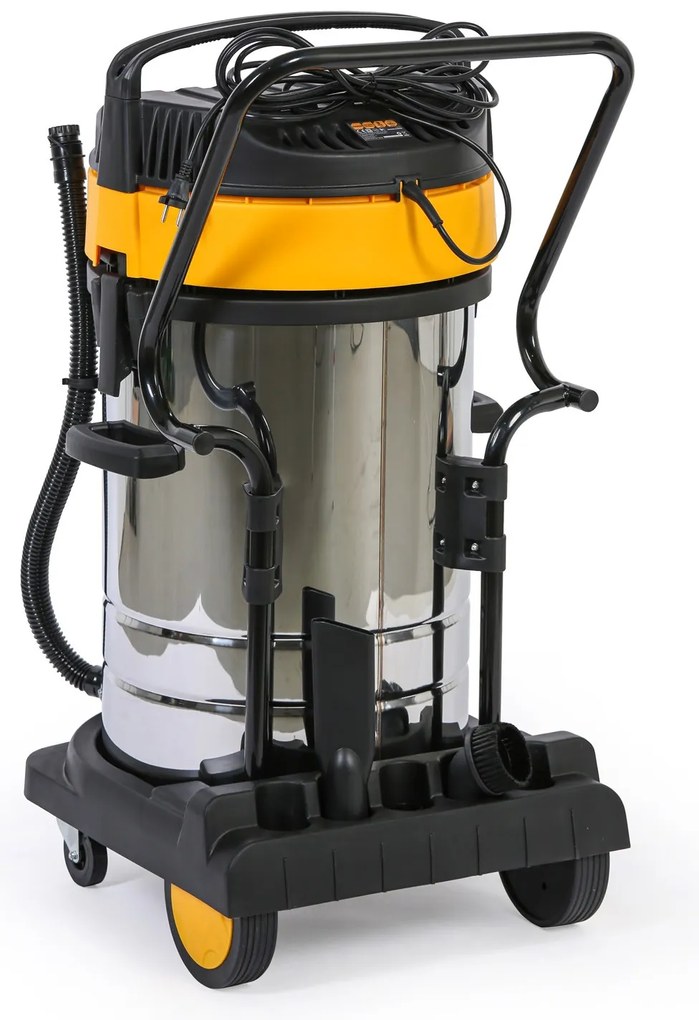 Průmyslový vysavač, suché/mokré sání, 3000 W, 80 l
