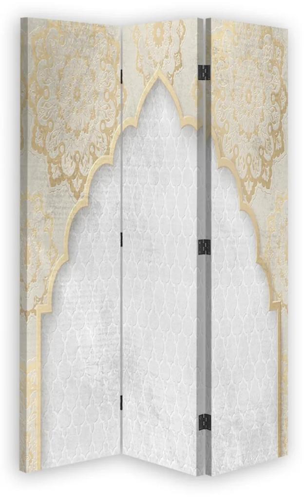 Ozdobný paraván Orientální mandala - 110x170 cm, třídílný, klasický paraván