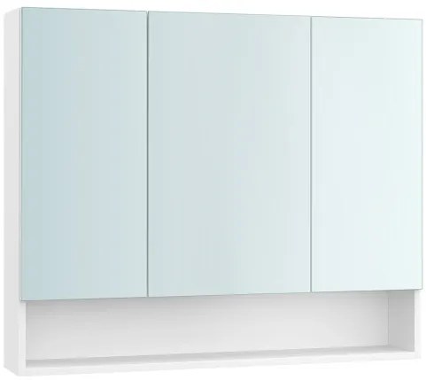 Koupelnová zrcadlová skříňka Vasagle Masli 90 cm bílá