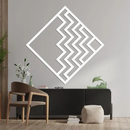 Dřevěná geometrická dekorace čtverec | SENTOP PR0397-A