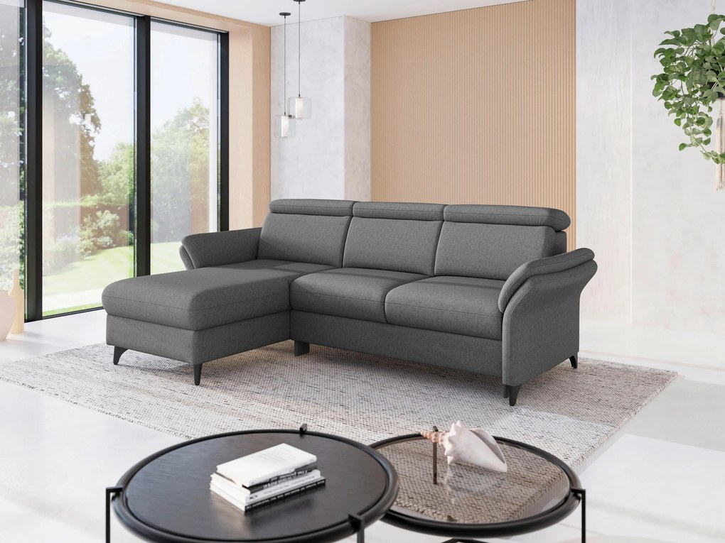 XXXLutz ROHOVÁ SEDAČKA, textil, tmavě šedá Sit & More - Sedací soupravy - 000144025840