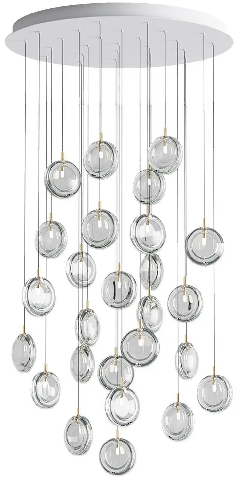 Bomma designová závěsná svítidla designová zvěsná svítidla Lens Chandelier Round 26