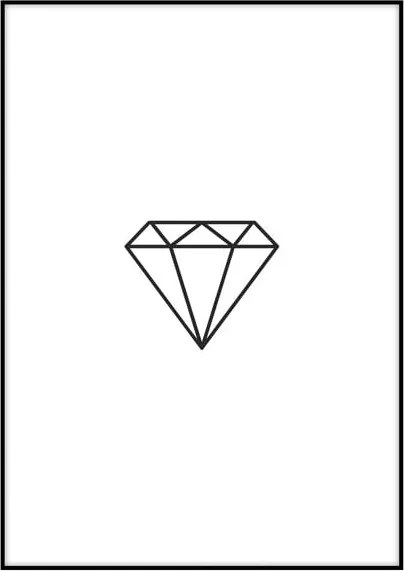Plakát Imagioo Diamond, 40 x 30 cm