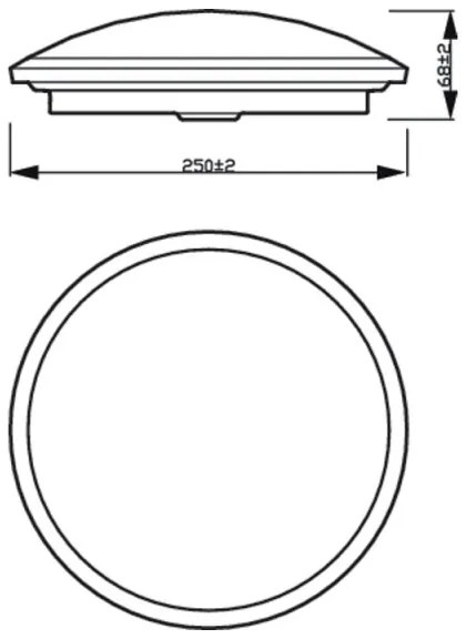 Philips - LED Stmívatelné koupelnové svítidlo SCENE SWITCH LED/12W/230V IP44
