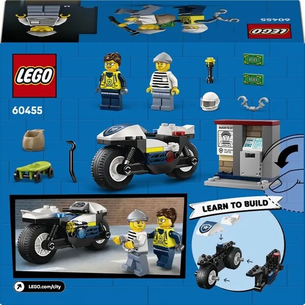 LEGO City 60455 Honička na policejní motorce