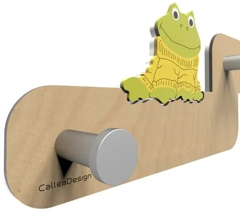Dětský designový nástěnný věšák CalleaDesign žába 55cm