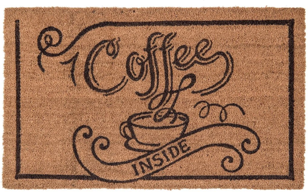 Kokosová rohožka Coffe Inside - 75*45*1 cm