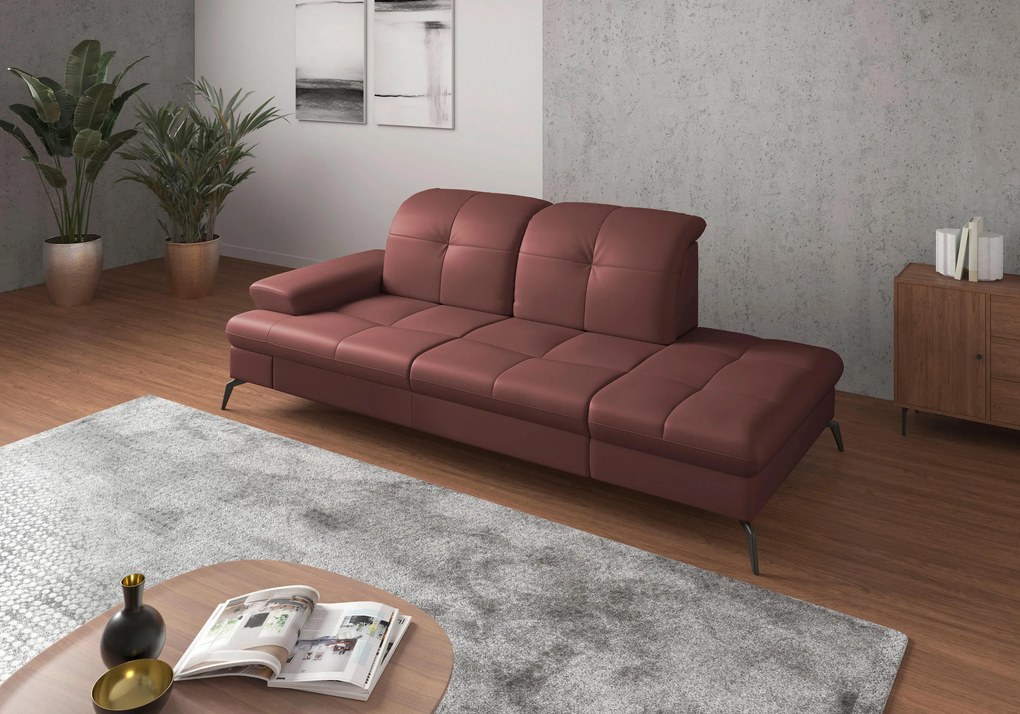 XXXLutz LENOŠKA, kůže, červenohnědá Sit & More - Online Only sedačky - 00014401217H