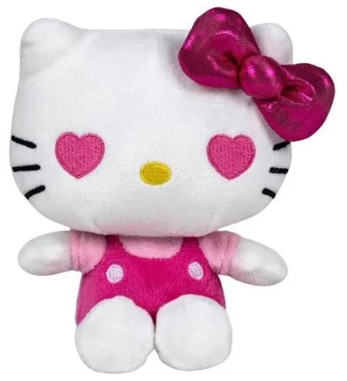 Plyšák Hello Kitty 50. výročí 22 cm Růžová