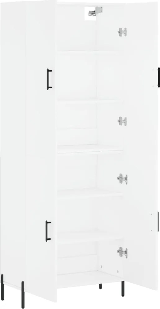 Skříň highboard bílá 69,5 x 34 x 180 cm kompozitní dřevo 3195683