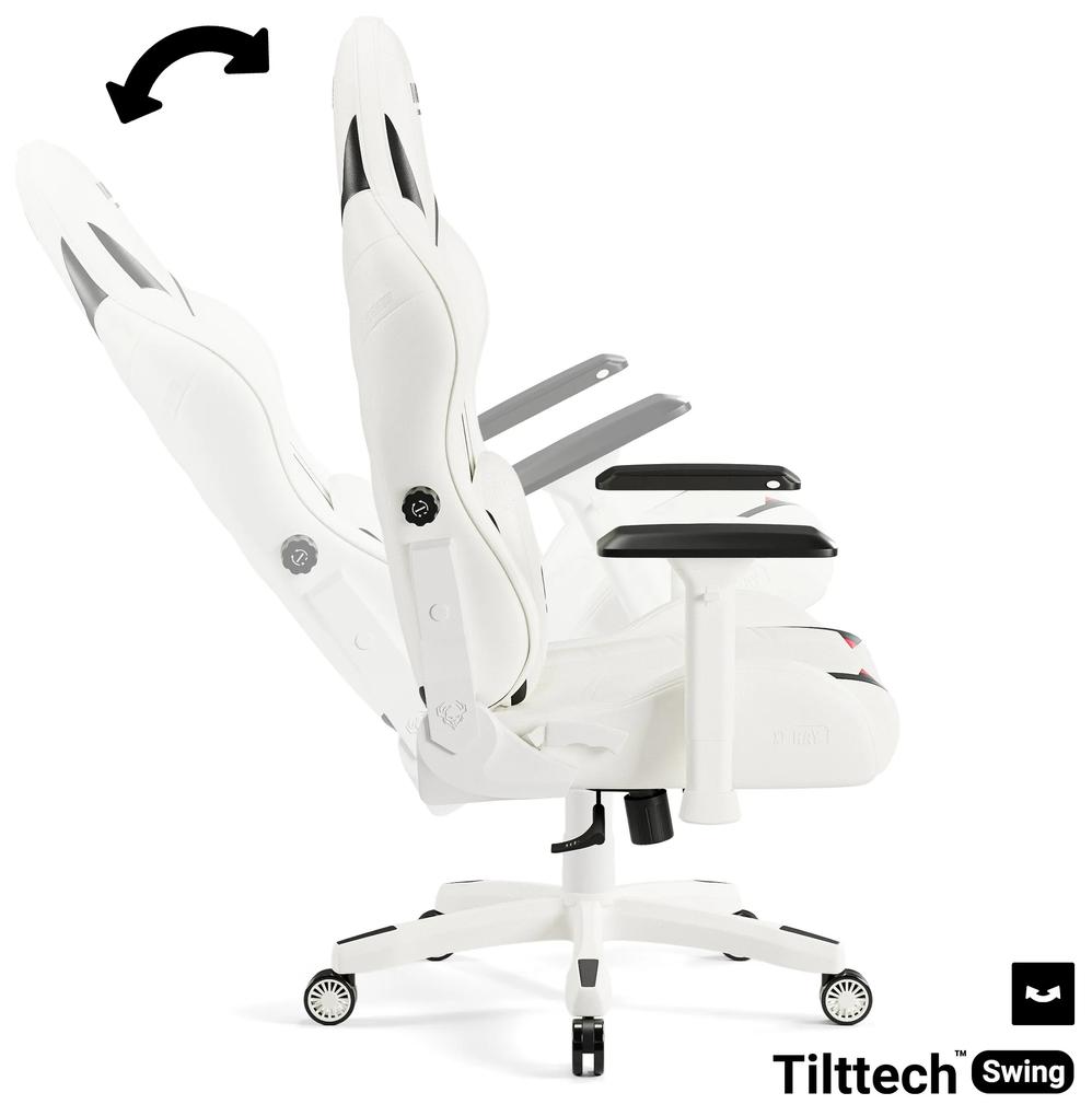 Herní židle Diablo X-Ray 2.0 Normal Size: bílo-černá