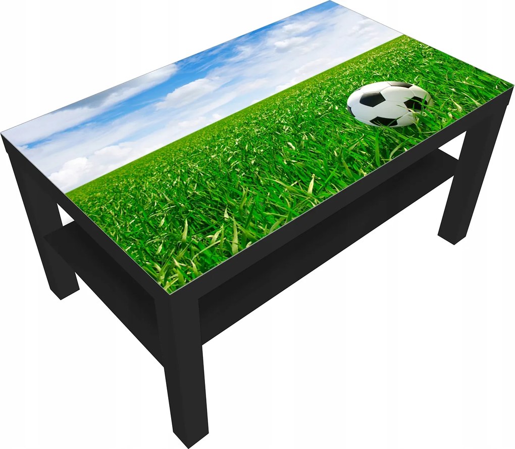 ikea 90x55 sklo stolek na kávu lavička fotbal