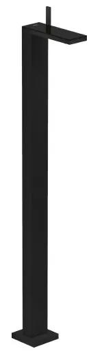 Axor MyEdition - Páková umyvadlová baterie stojící na podlaze s odtokovou soupravou Push-Open, černá matná/černé sklo 47040670