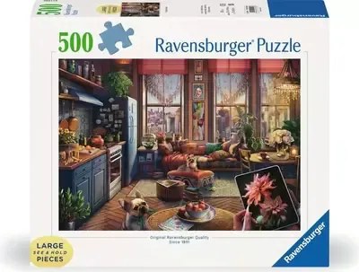 RAVENSBURGER Puzzle Byt v boho stylu XXL / 500 dílků / velké díly