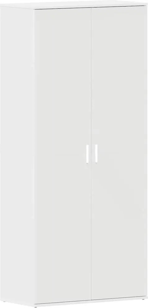 Skříň na obuv 80 x 39 x 178 cm Kompozitní dřevo Bílá 3333866
