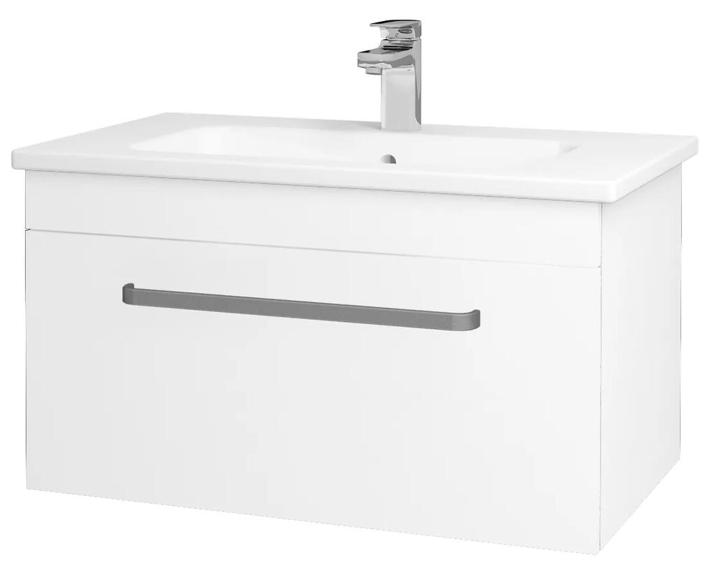 Dřevojas Koupelnová skříň ASTON SZZ 80 Varianta: N01 Bílá lesk / Úchytka T05 / N06 Lava