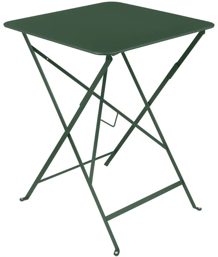 OnaDnes -20% Tmavě zelený kovový skládací stůl Fermob Bistro 57 x 57 cm